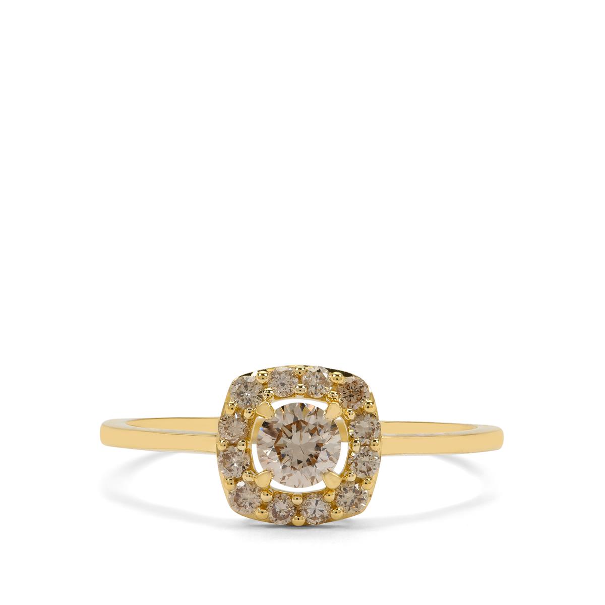 Golden Ivory Diamonds Ring in 9K Gold 0.55ct | Gemporia