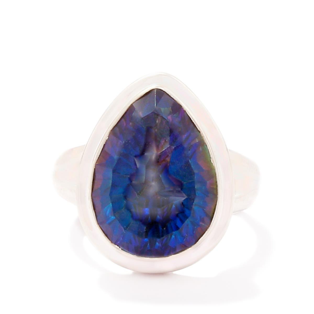 Mystic Peacock Quartz Ring in Sterling Silver 10.32cts | Gemporia