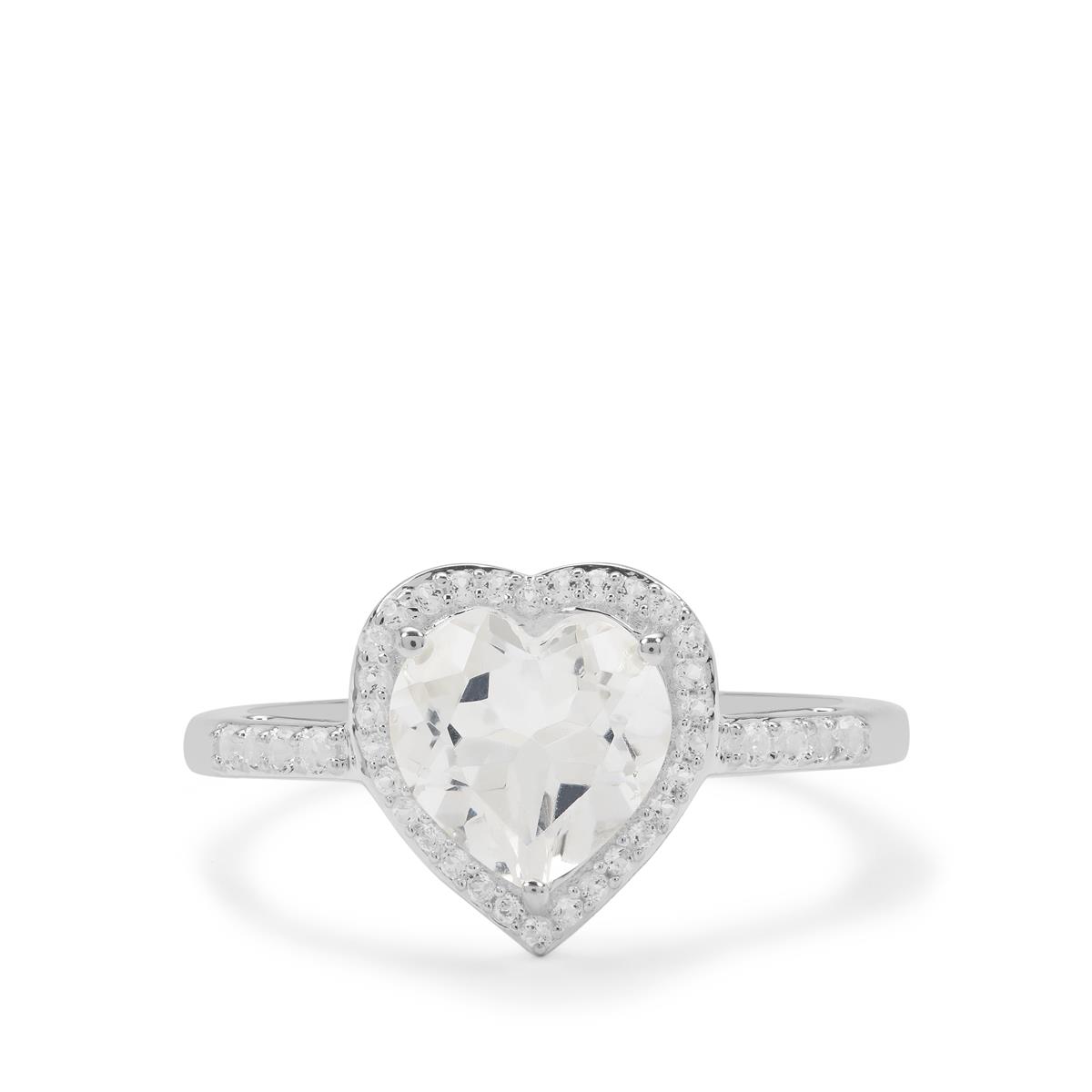 White Topaz Ring in Sterling Silver 2.40cts | Gemporia