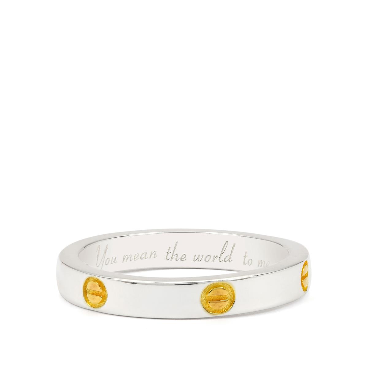 Elegance 'You Mean The World To Me' Argentium 960 Silver Ring | Gemporia