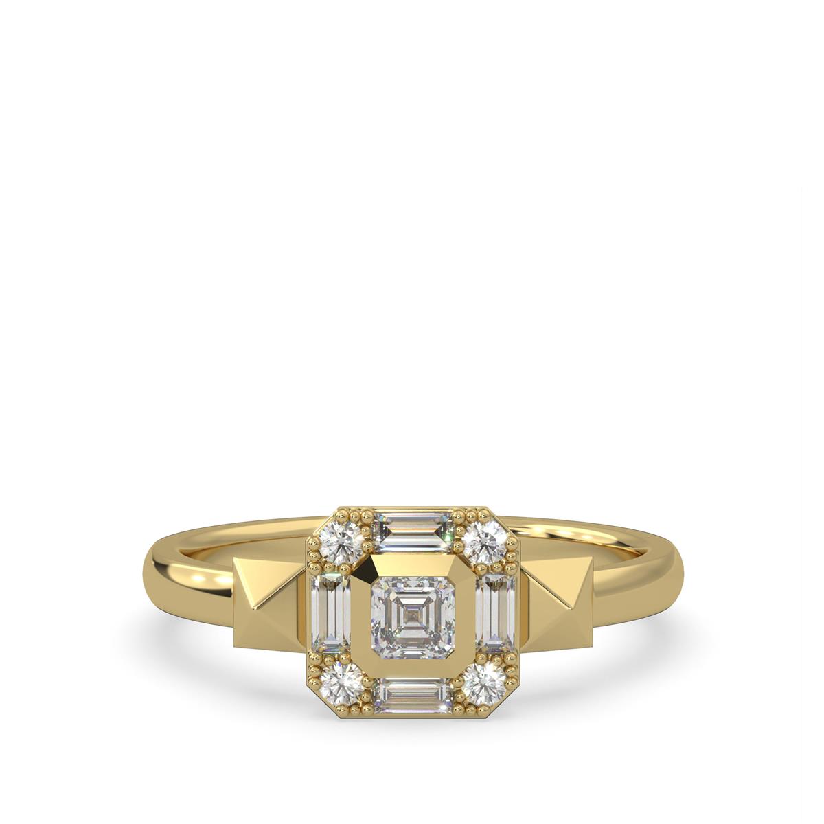 Ekati Canadian Diamond Ring in Modern Electrum 0.33ct | Gemporia