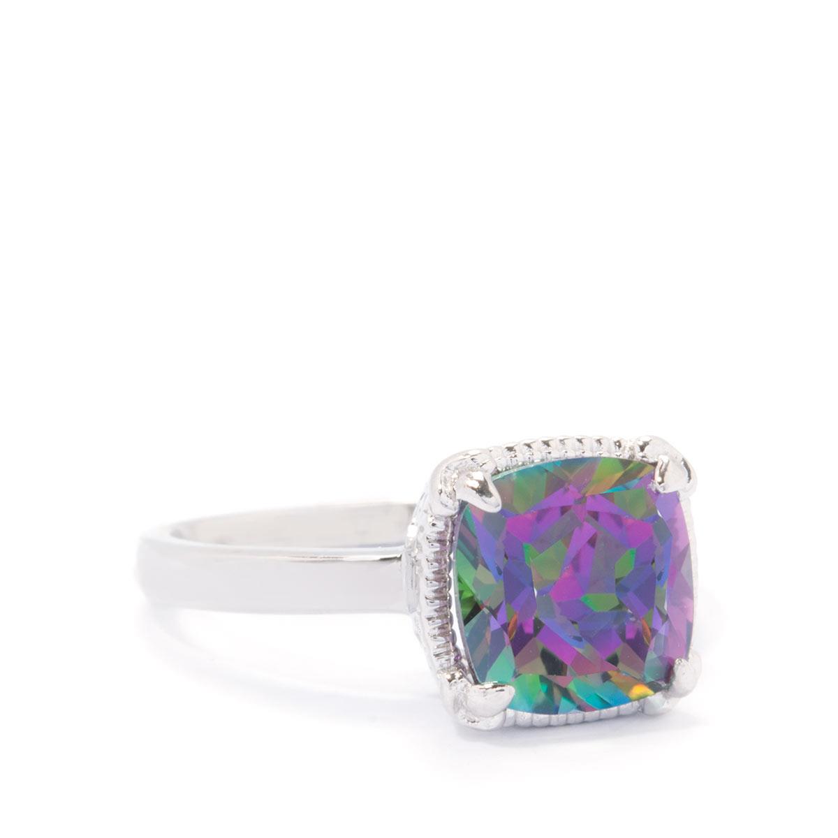 Mystic Green Topaz Ring in Sterling Silver | Gemporia