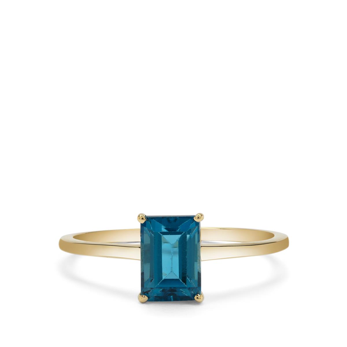 Blue Topaz 9K Gold Ring | Gemporia