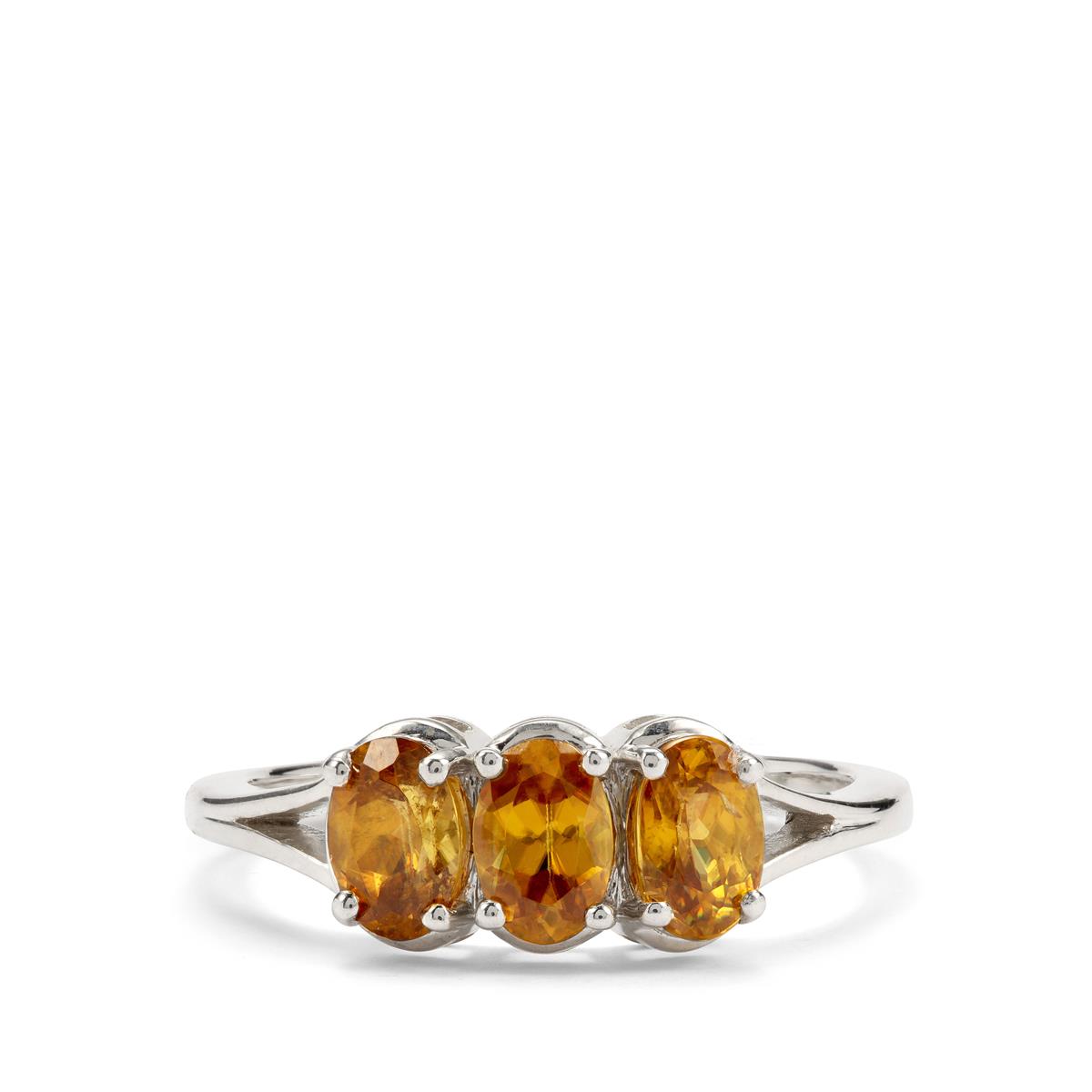 Morafeno Sphene Ring in Sterling Silver 1.61cts | Gemporia