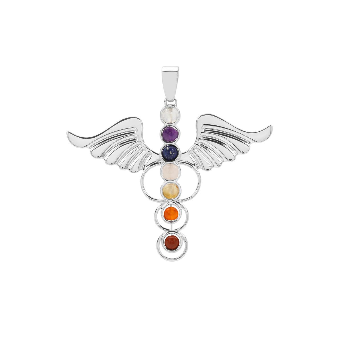 Gem Auras Chakra Pendant with 7 Gemstones ATGW 1.85cts | Gemporia