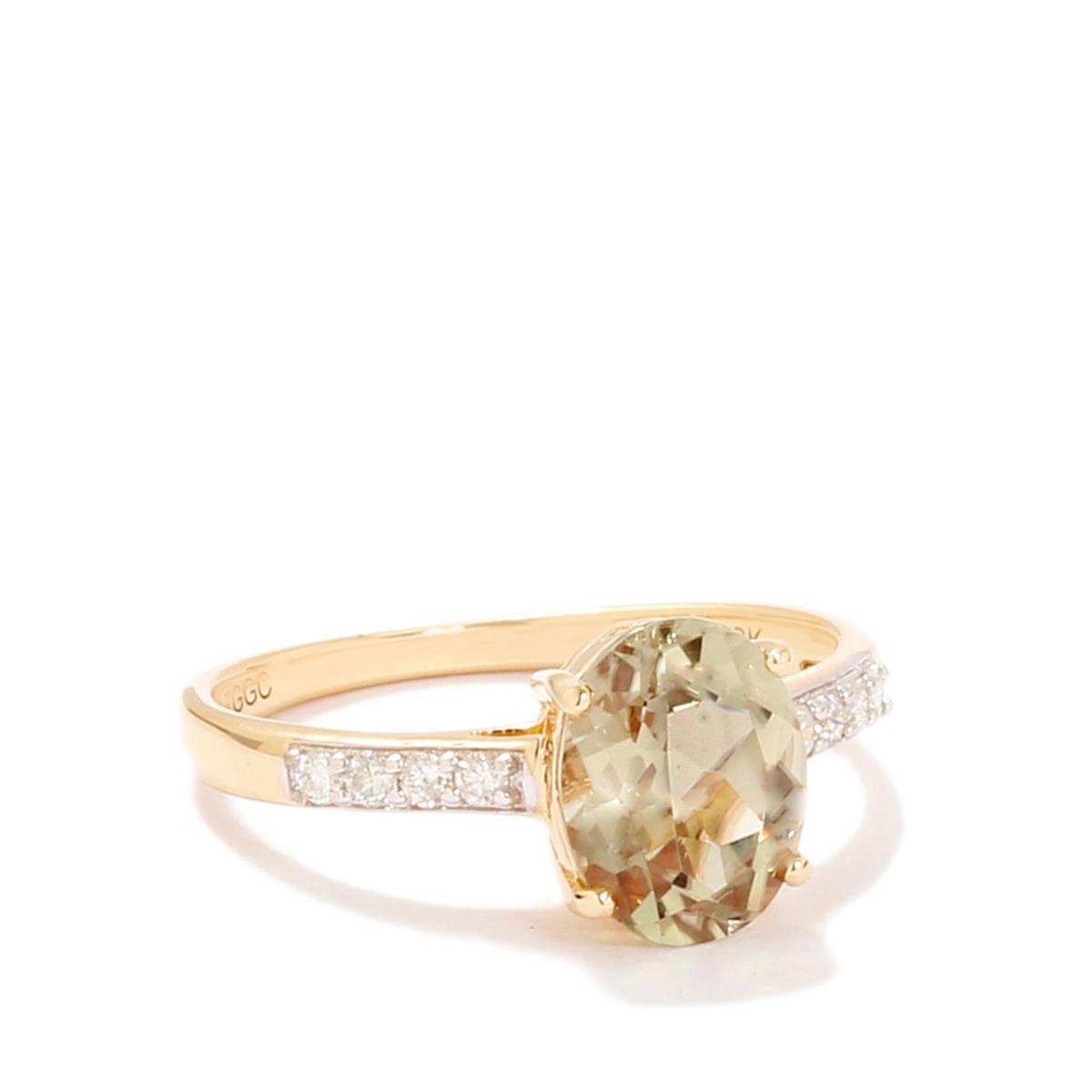 Csarite® Ring with Diamond in 18k Gold 2.29cts | Gemporia