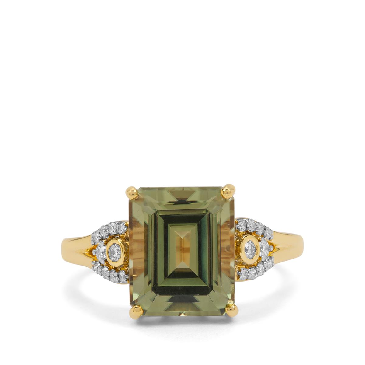 Csarite® Ring with Diamonds in 18K Gold 5.50cts | Gemporia
