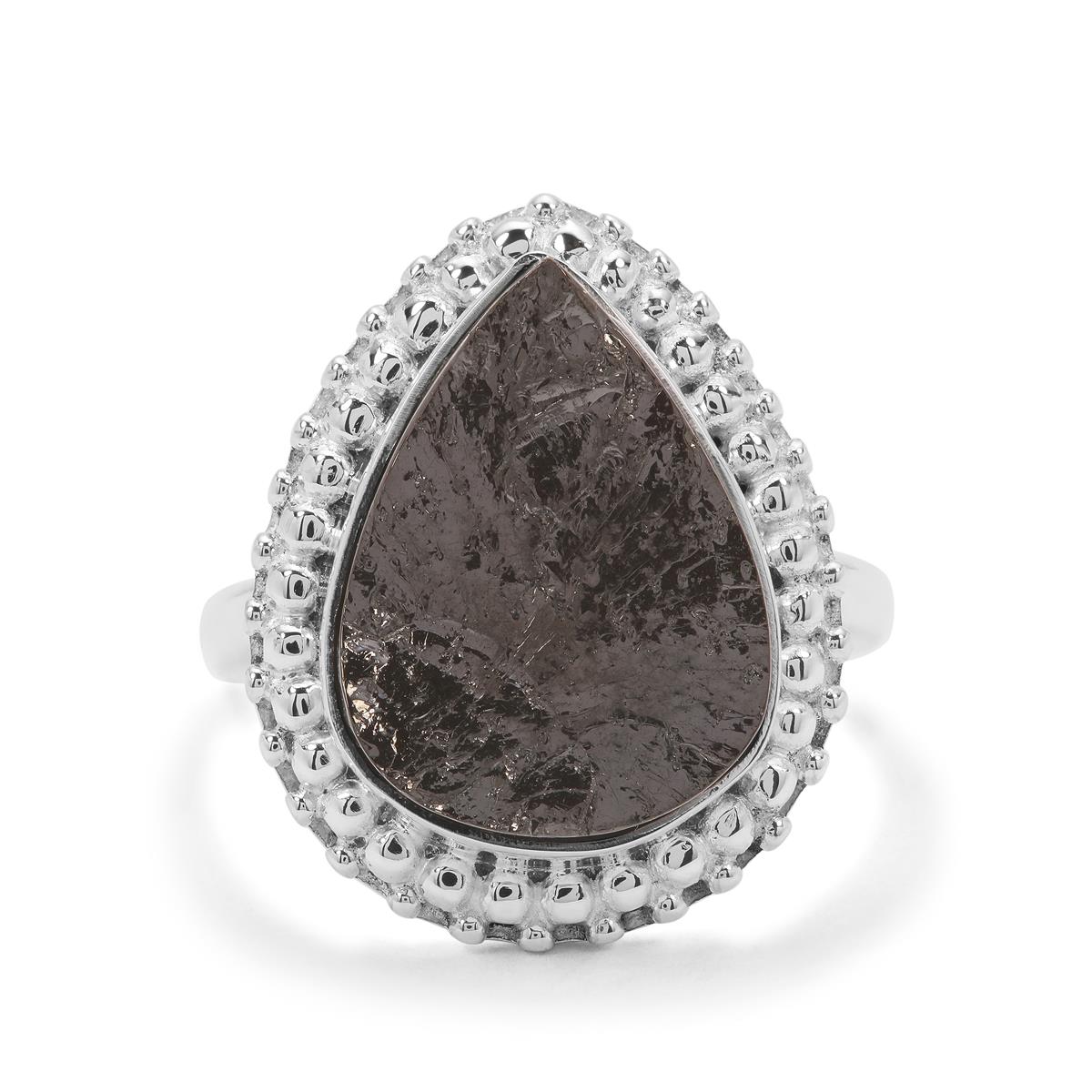 Shungite Ring in Sterling Silver 6.50cts | Gemporia
