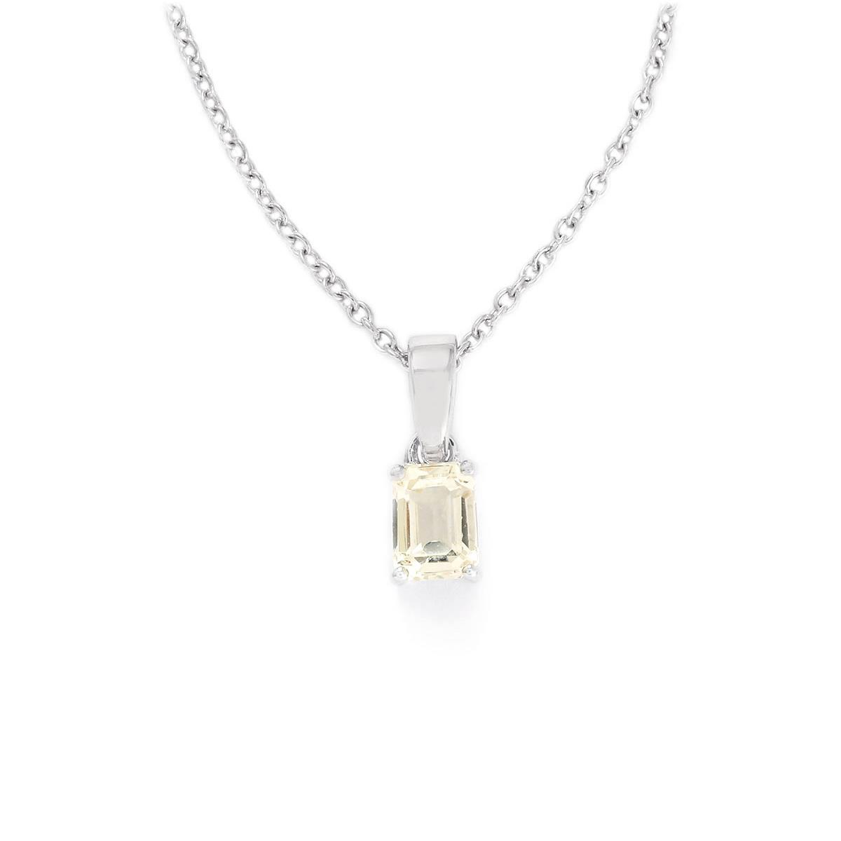 1.26ct Ice Kunzite Sterling Silver Pendant Necklace | Gemporia