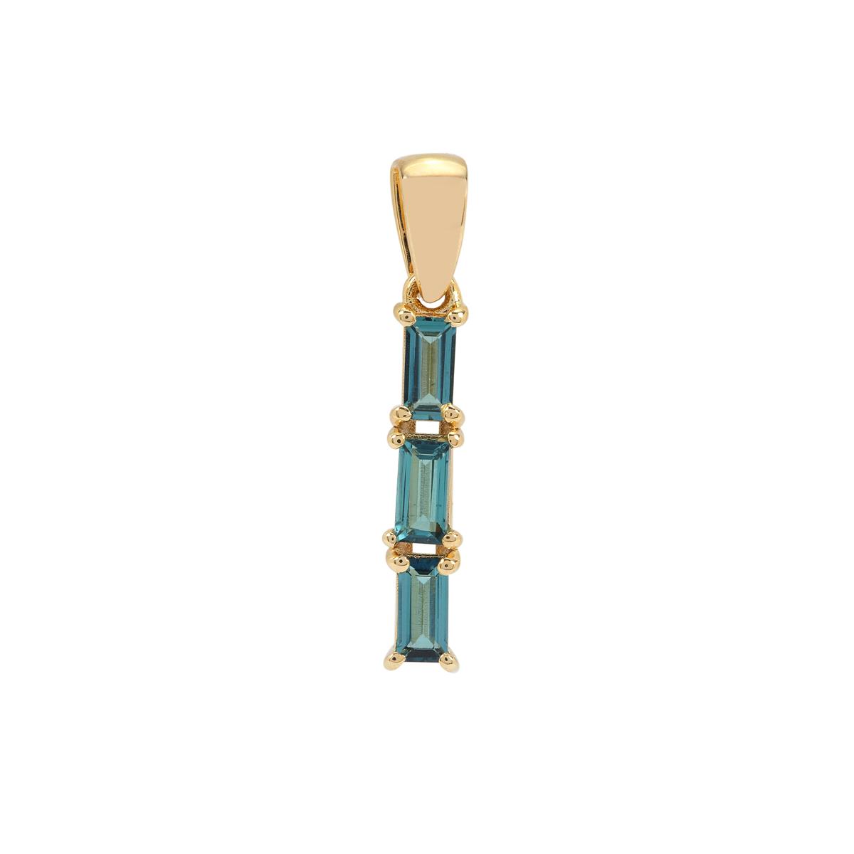 Mutuca Indicolite Pendant in 9K Gold 0.55ct | Gemporia