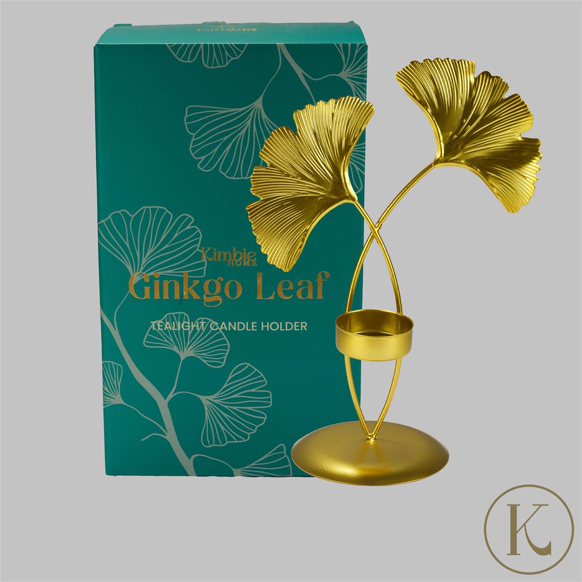 Kimbie Home Ginkgo Leaf Tea Light Holder | Gemporia