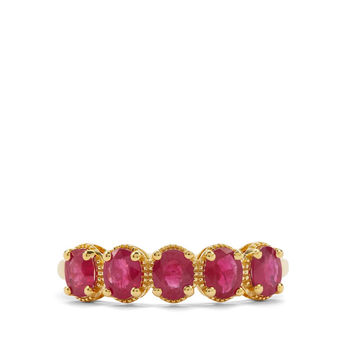 Burmese Ruby Ring in 9K Gold 1ct | Gemporia