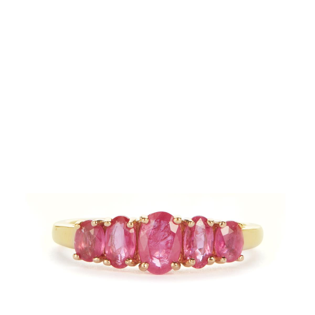 Montepuez Ruby Ring in 9K Gold 1.51cts | Gemporia
