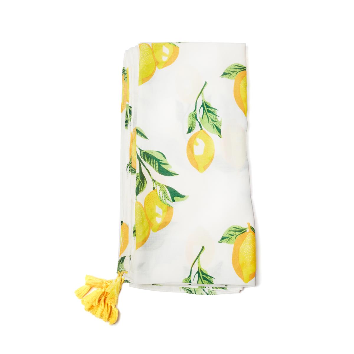 Destello Lemon Print Scarf | Gemporia