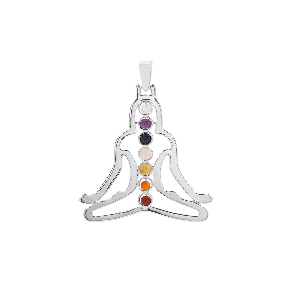 Gem Auras Chakra Pendant with 7 Gemstones ATGW 1.85cts | Gemporia