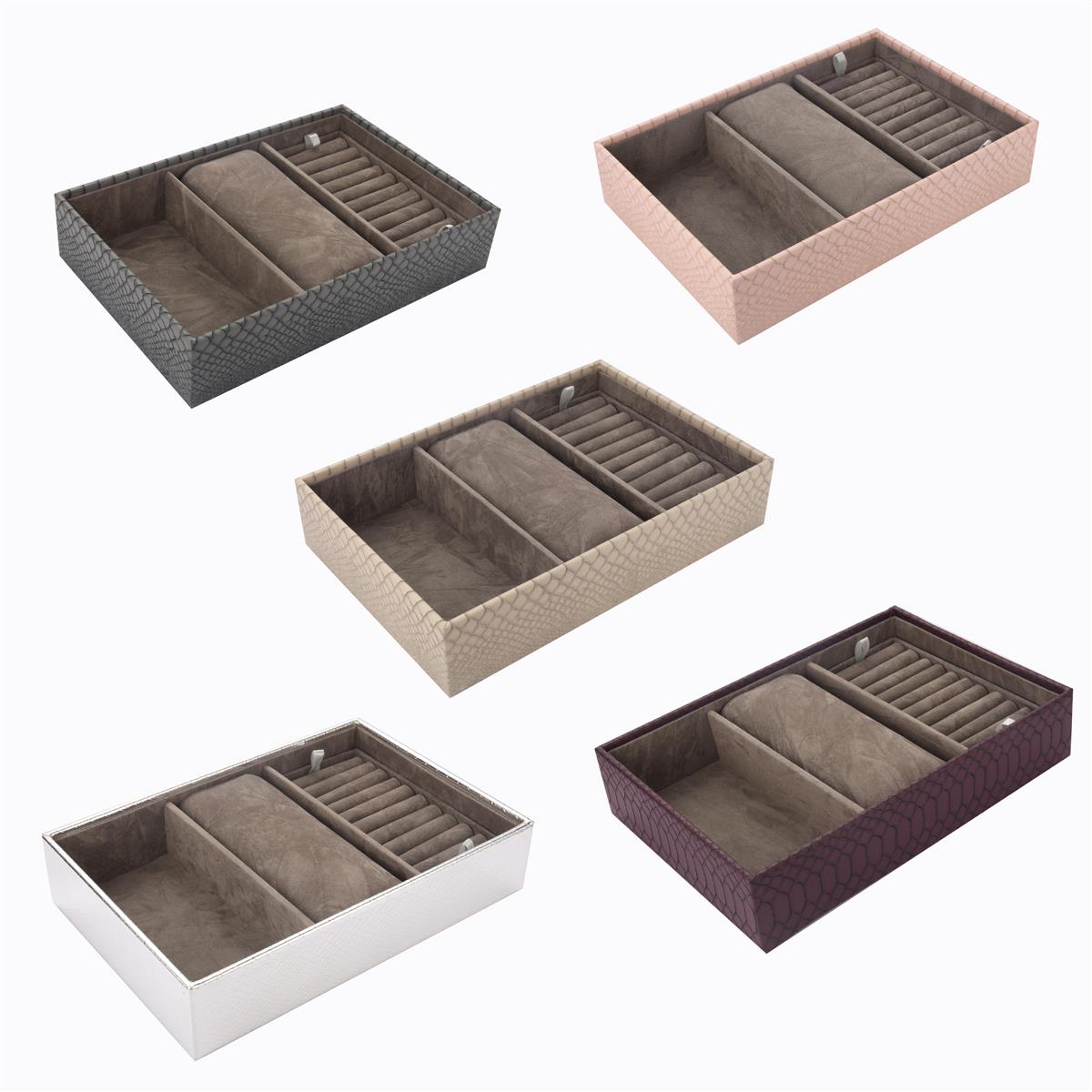 Stacking Jewellery Box Extra Layer with Removable Compartments | Gemporia