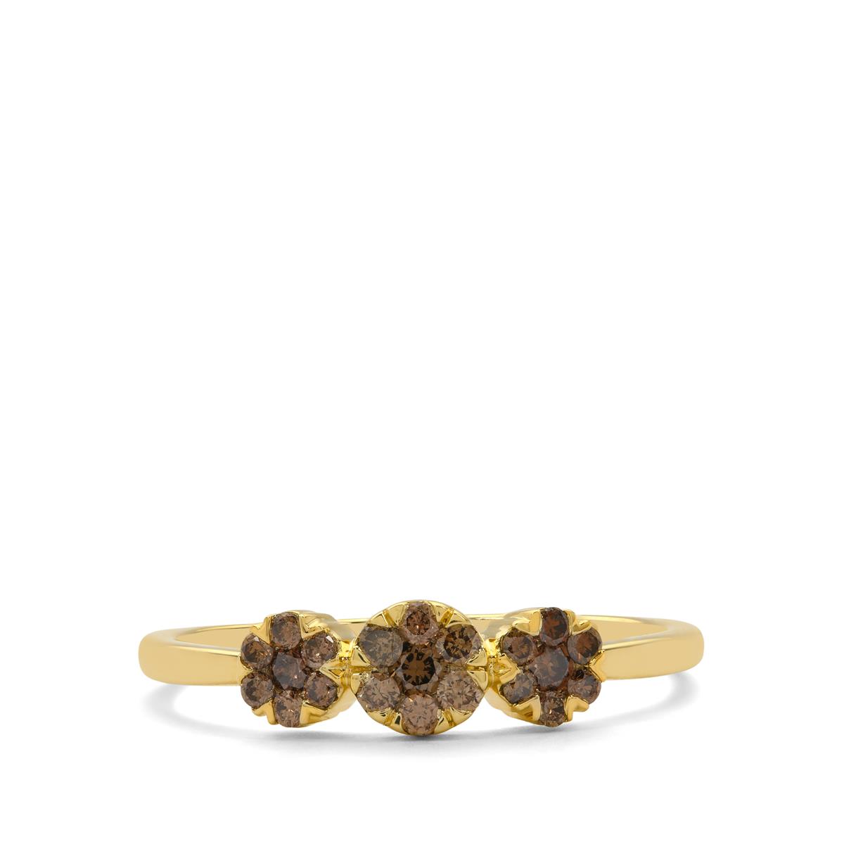 C8 Cocoa Diamonds Ring in 9K Gold 0.35ct | Gemporia