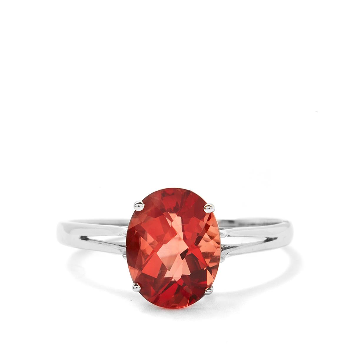 Mongolian Andesine Ring in 9K White Gold | Gemporia