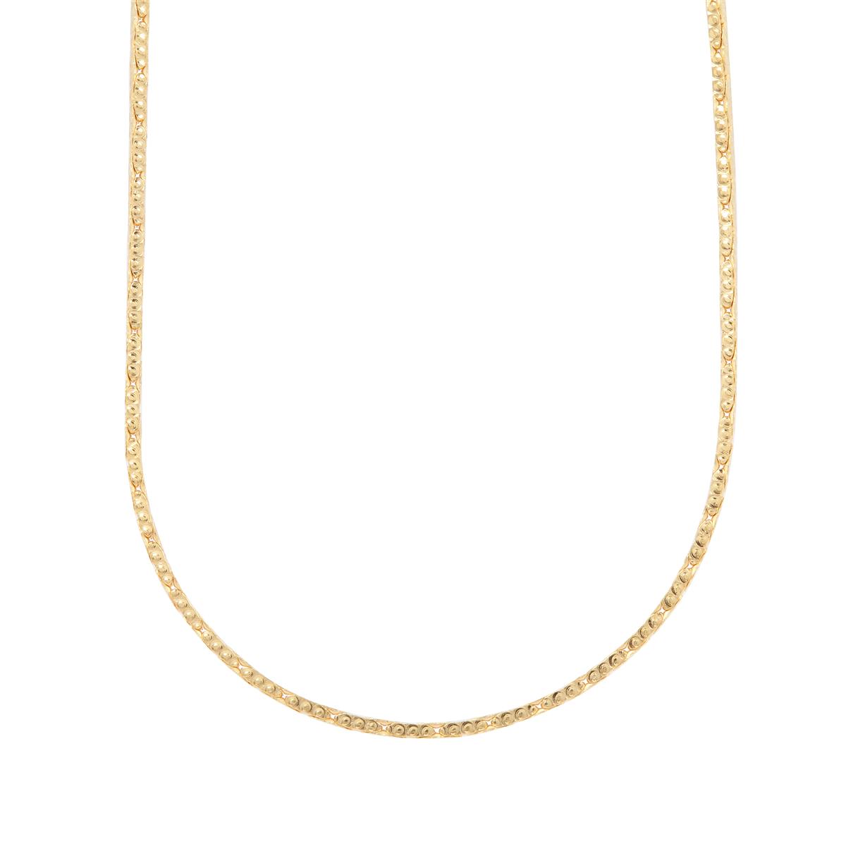 18 Midas Couture Diamond Cut Square Forzentina Chain 3.09g | Gemporia
