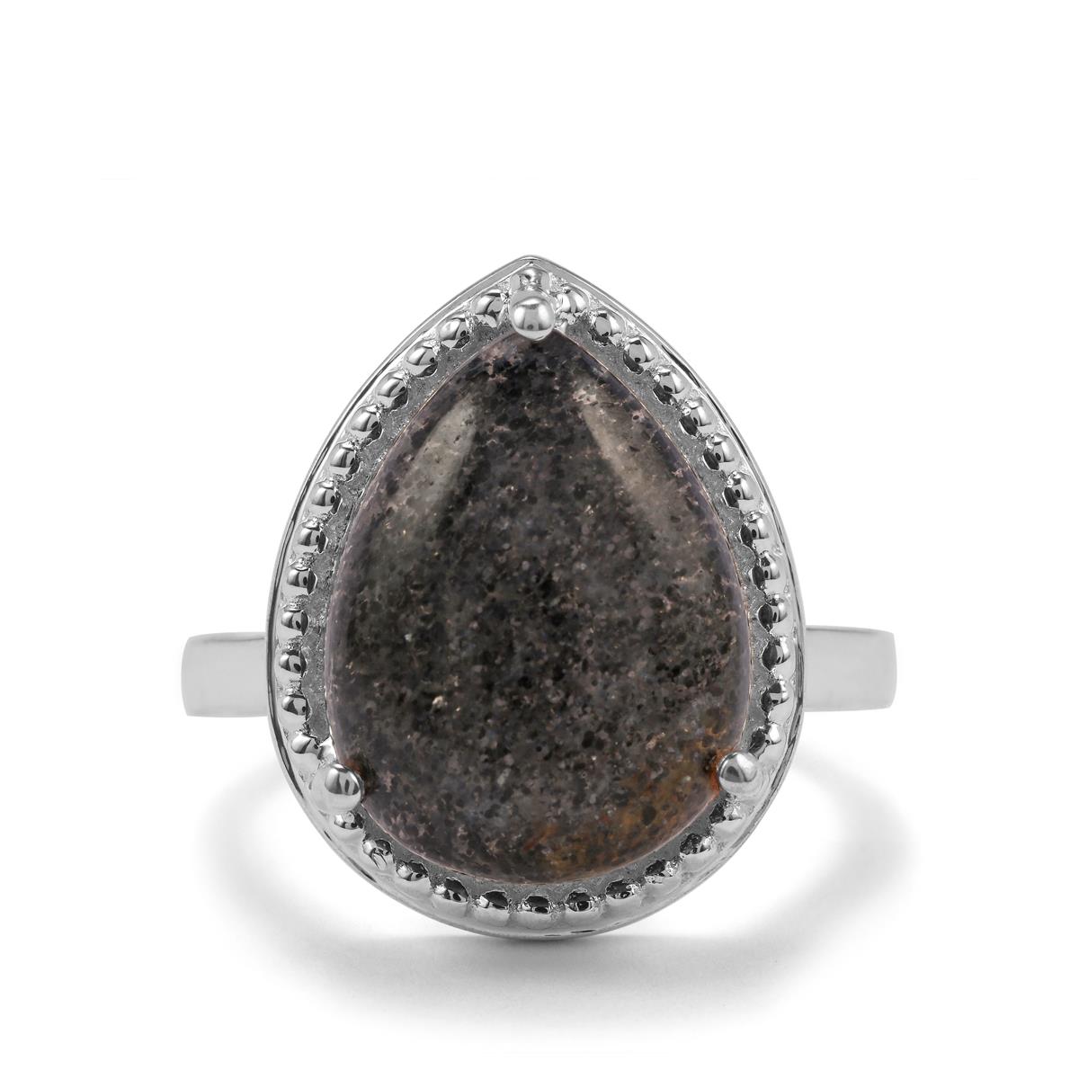Midnight Astraeolite Ring in Sterling Silver 8.24cts | Gemporia