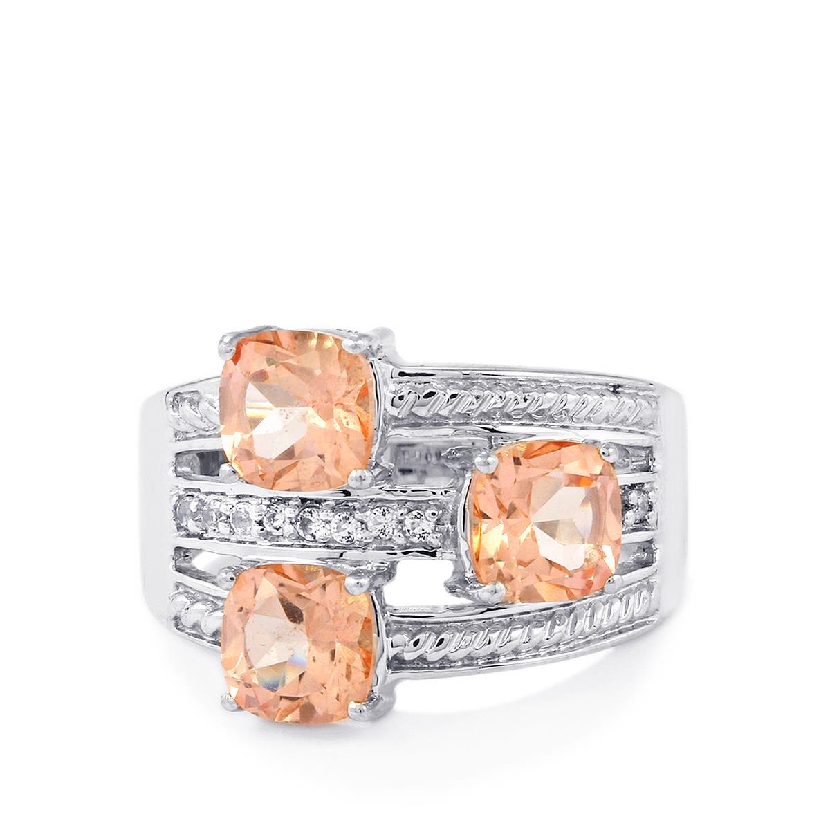 Galileia Topaz Ring with White Topaz in Sterling Silver 3.45cts | Gemporia