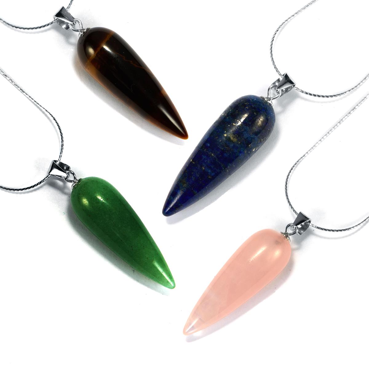 Sterling Silver Pendulum Pendant available in 4 variations Green ...