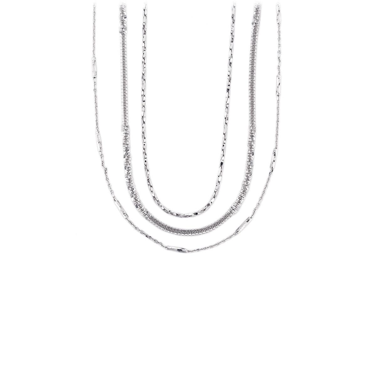 18, 20 & 22 Set of 3 Twisted Forzentina Chain, Criss Cross Chain ...