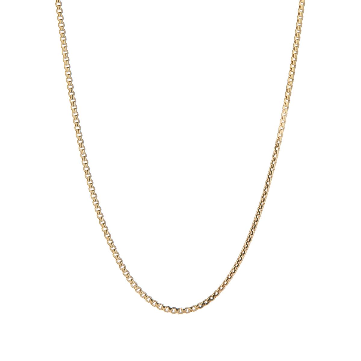 20 9K Gold Tempo Diamond Cut Box Belcher Chain 1.48g | Gemporia