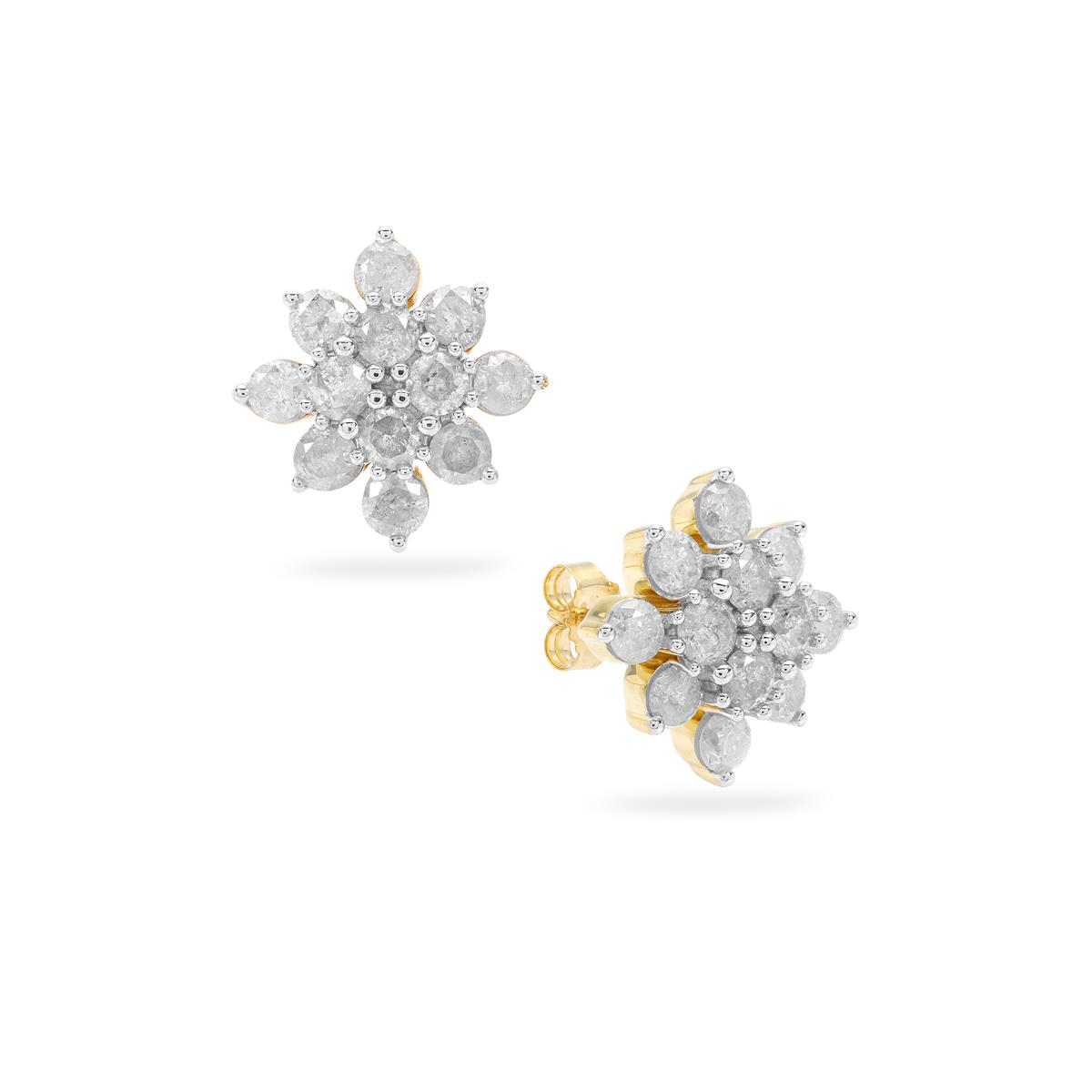 Diamonds Earrings in 9K Gold 2cts | Gemporia