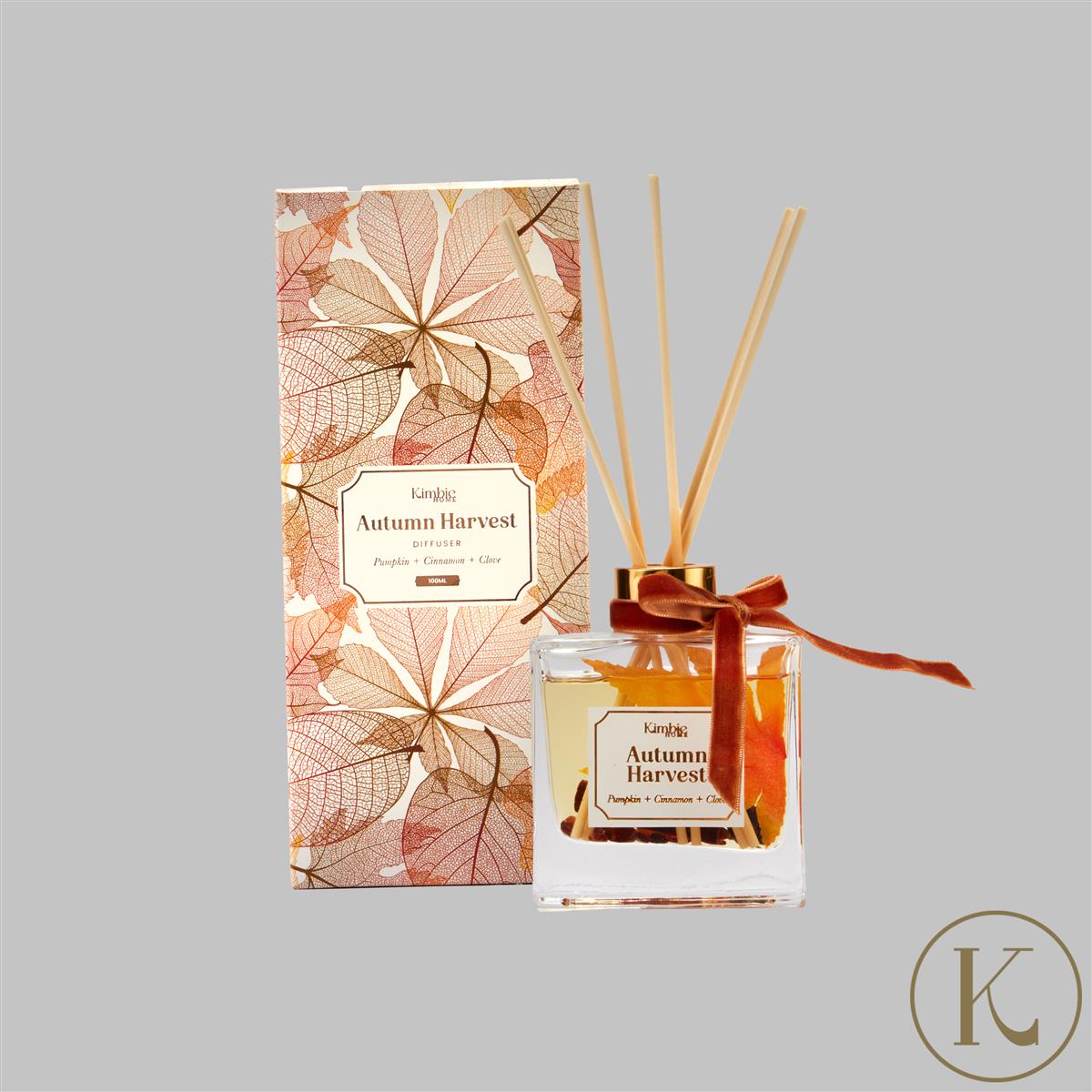 Autumn Harvest by Kimbie Home 100ml Diffuser with Hessonite Garnet ...