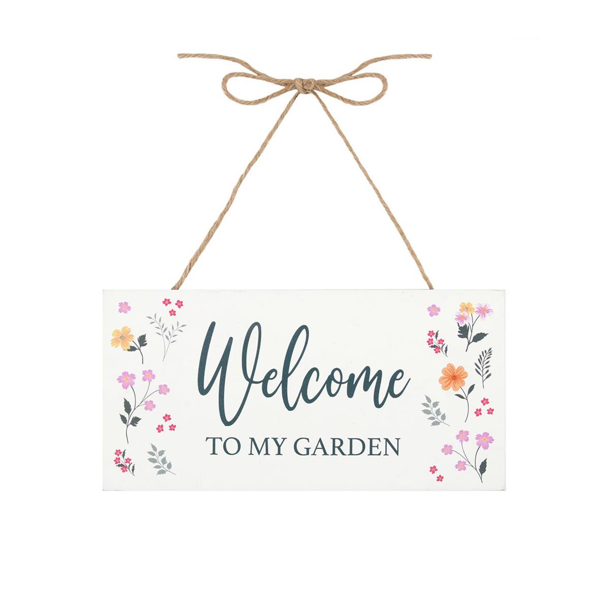 Botanical Welcome to My Garden Sign | Gemporia