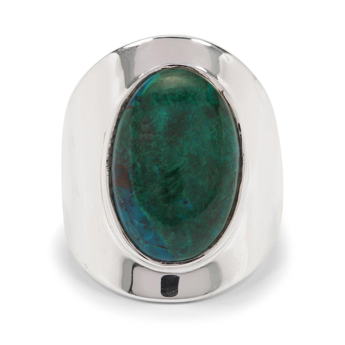 Chrysocolla Ring in Sterling Silver 9cts | Gemporia