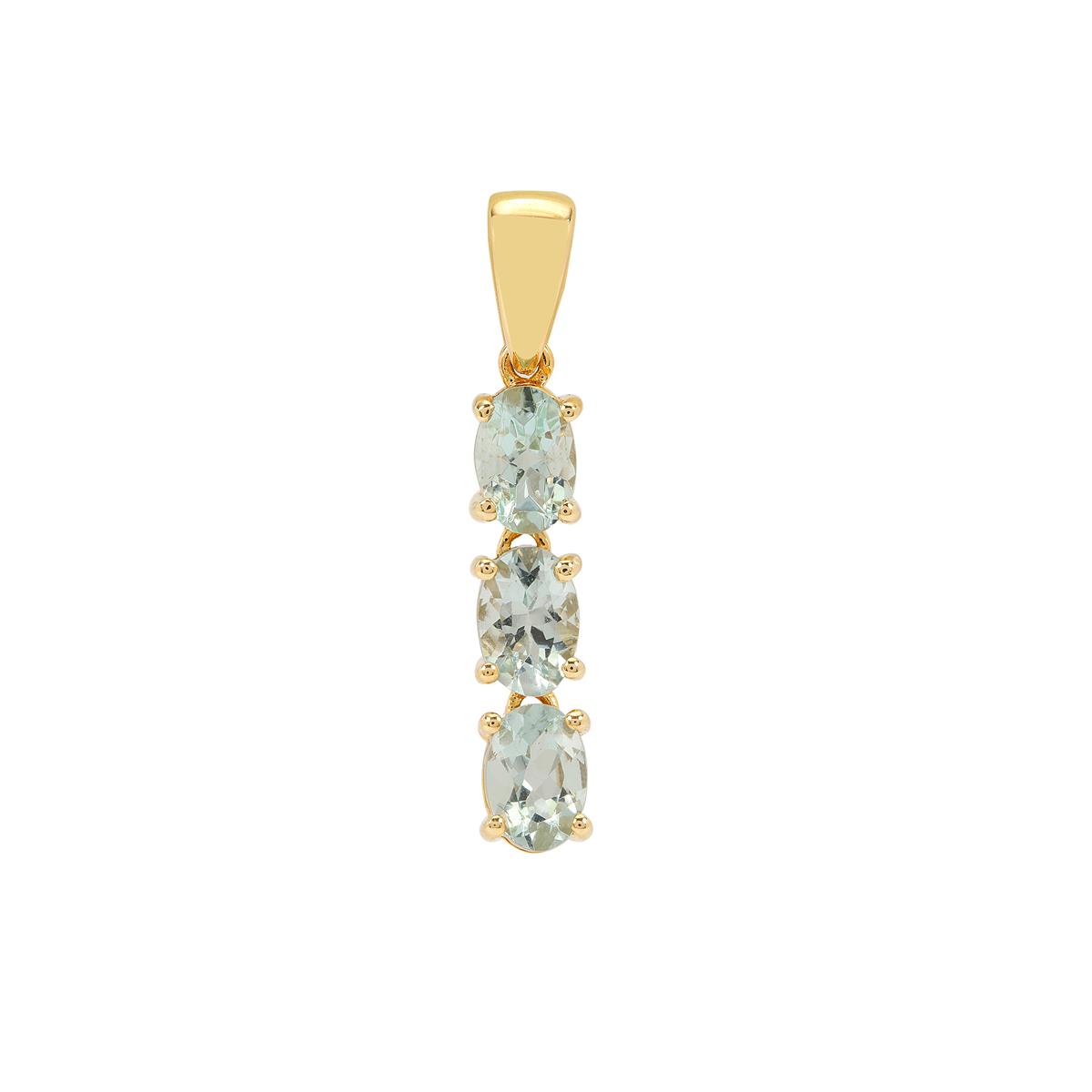 Aquaiba™ Beryl Pendant in 9K Gold 1.15cts | Gemporia
