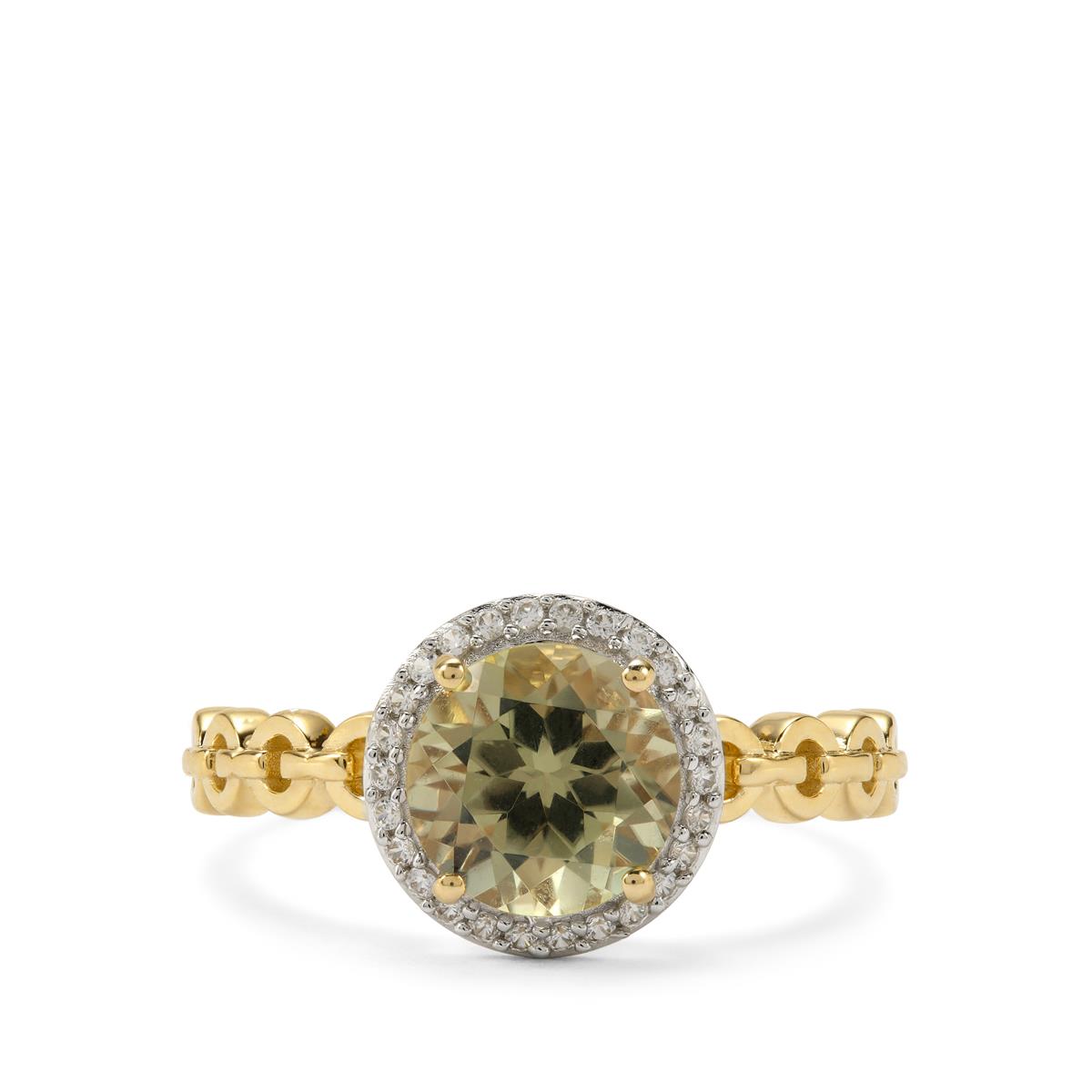 Csarite® Ring with White Zircon in 9K Gold 2.35cts | Gemporia
