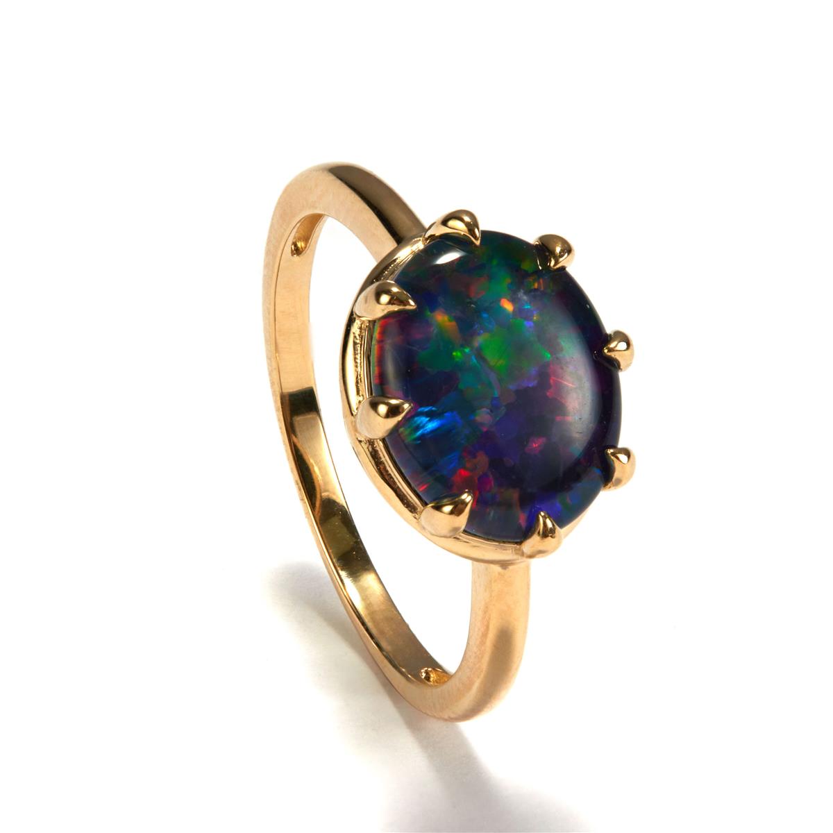 Queensland Opal Ring in 9K Gold 2.48cts | Gemporia