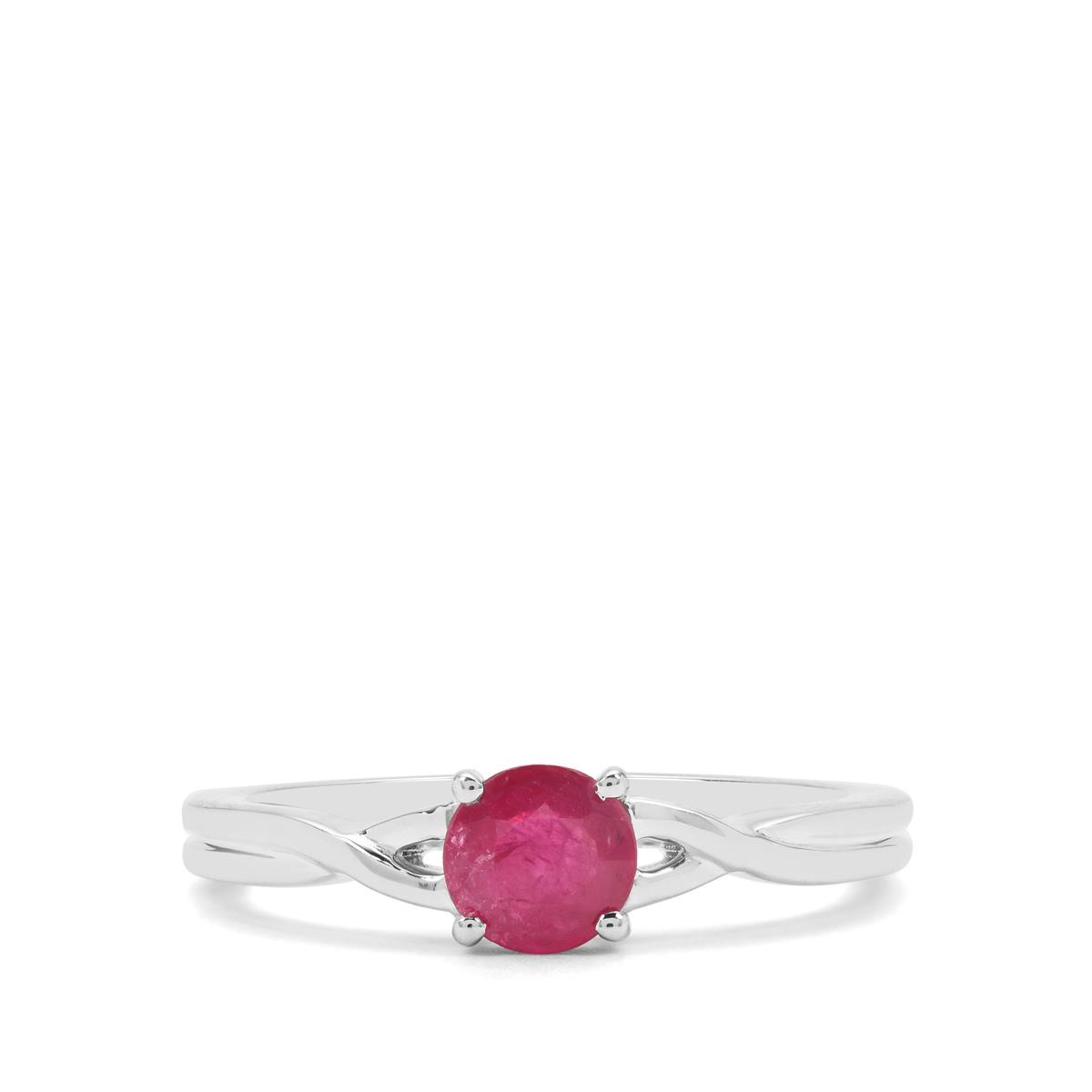 Kenyan Ruby Ring in Sterling Silver 0.85ct | Gemporia