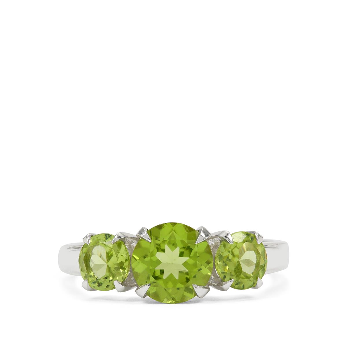 Jilin Peridot Ring in Sterling Silver 2.35cts | Gemporia