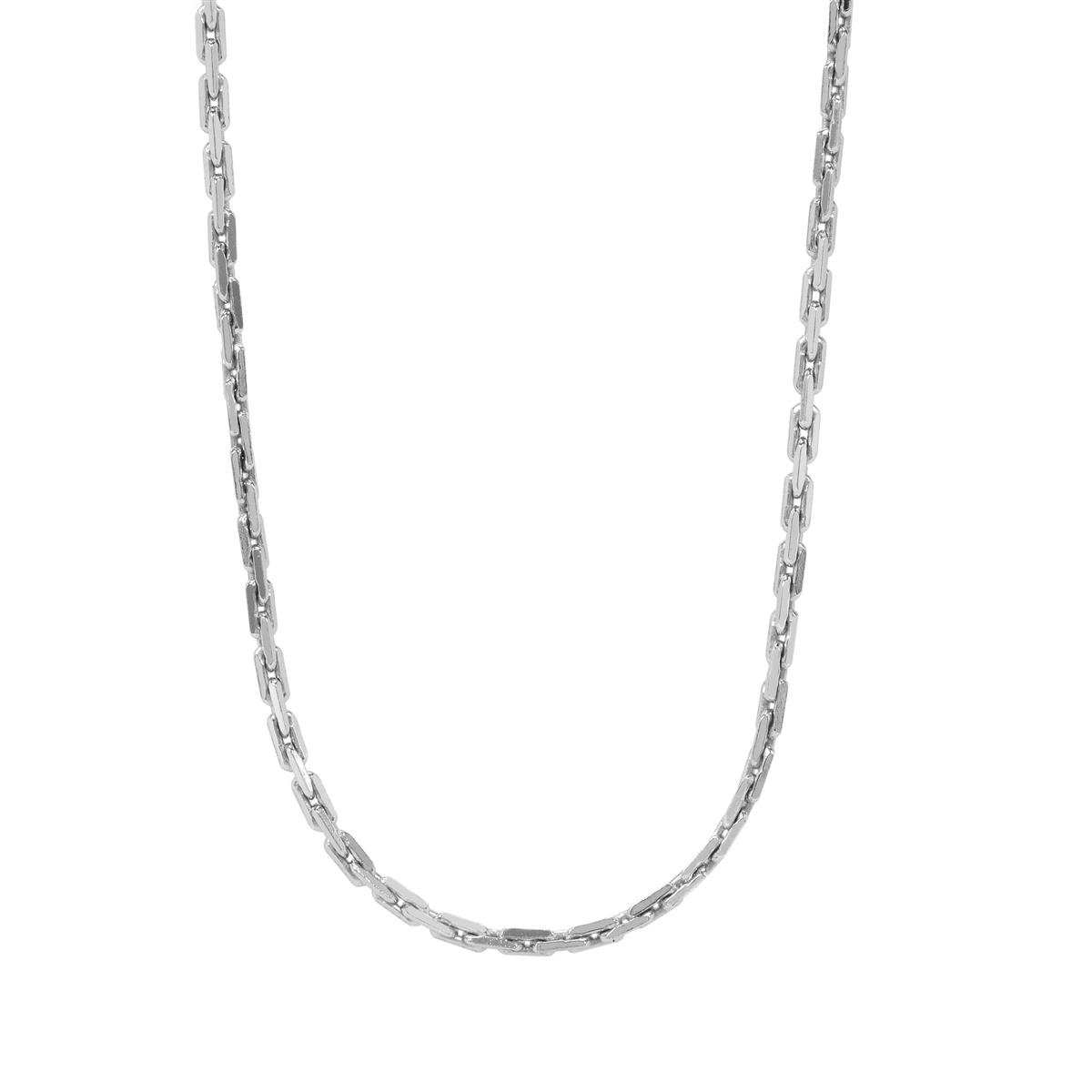 36 Sterling Silver Tempo Diamond Cut Boston Link Chain 2.87g | Gemporia