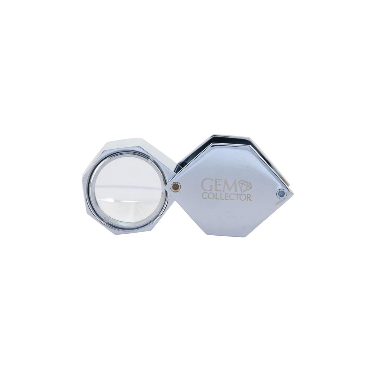 Eye Loupe10x Triplet Type (21mm)Hexagonal Chrome With Rubber Grip ...