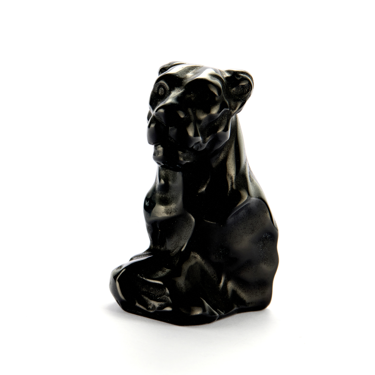 Kimbie Home Black Obsidian Panther Approx 6cm, Ave 425cts | Gemporia