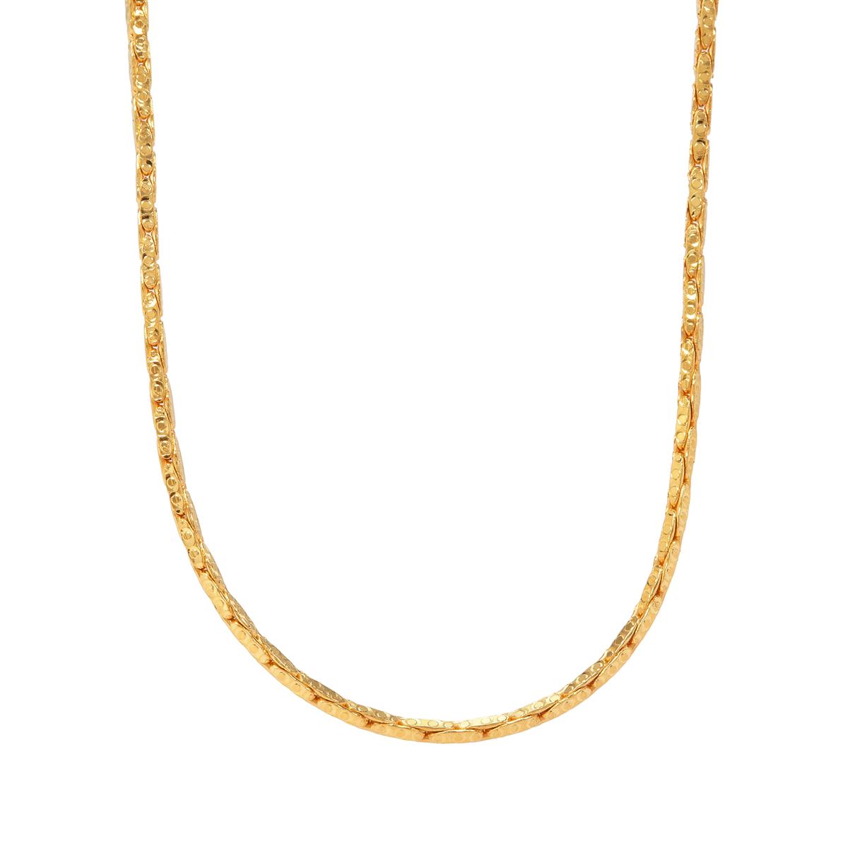 18 Midas Couture Diamond Cut Forzentina Square Chain 3.33g | Gemporia