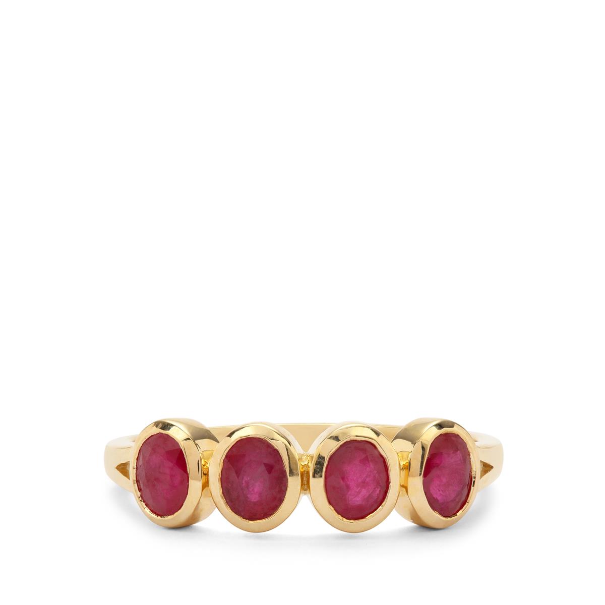 Burmese Ruby Ring in 9K Gold 1ct | Gemporia
