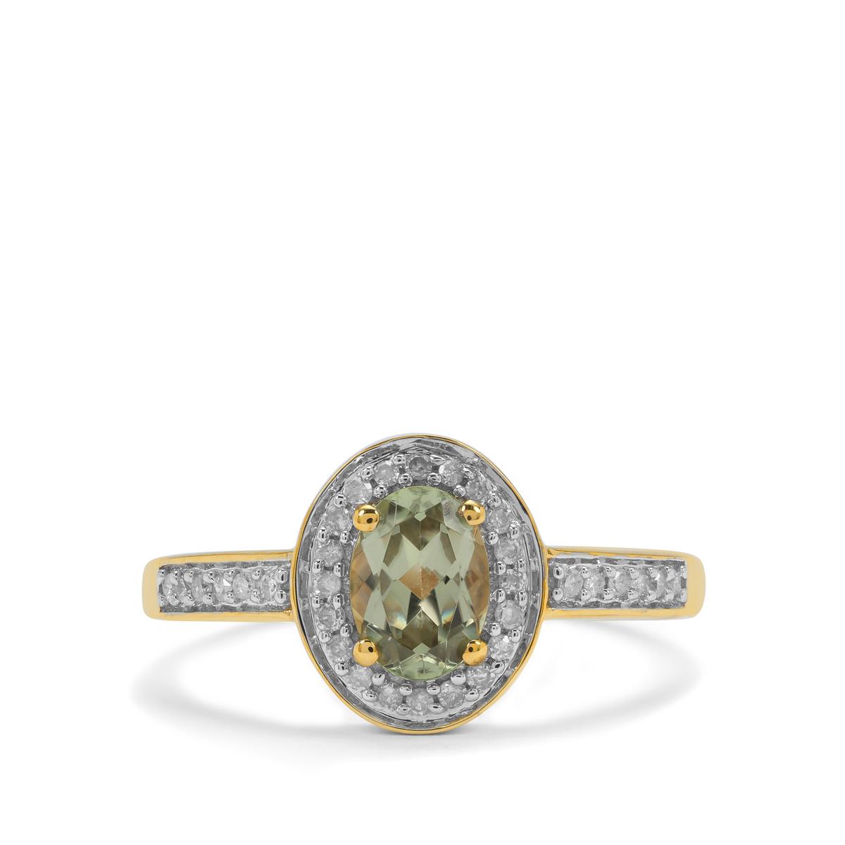 Csarite® Ring with Diamond in 9K Gold 1cts | Gemporia
