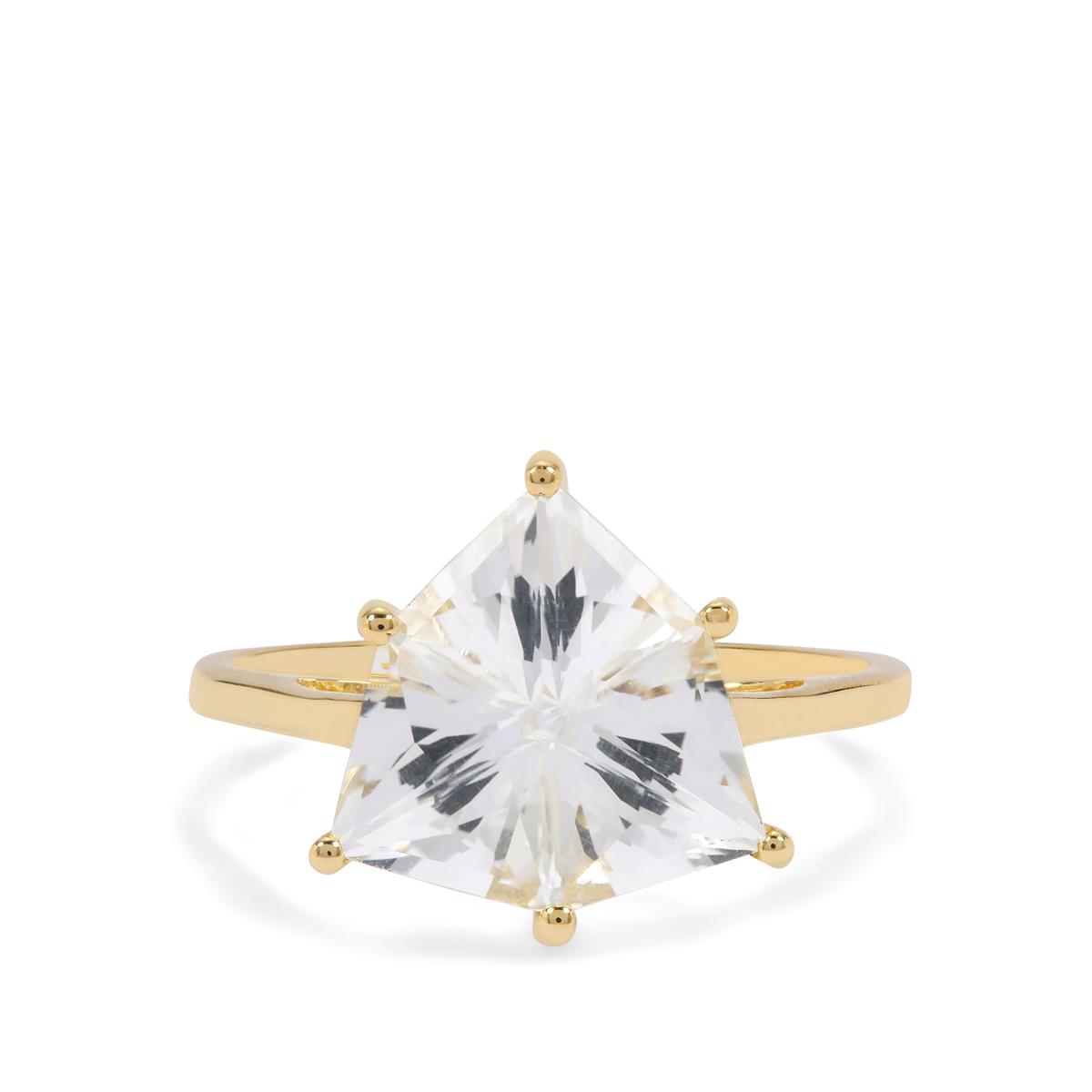 Crystal Quartz Ring in 9K Gold 4.35cts | Gemporia
