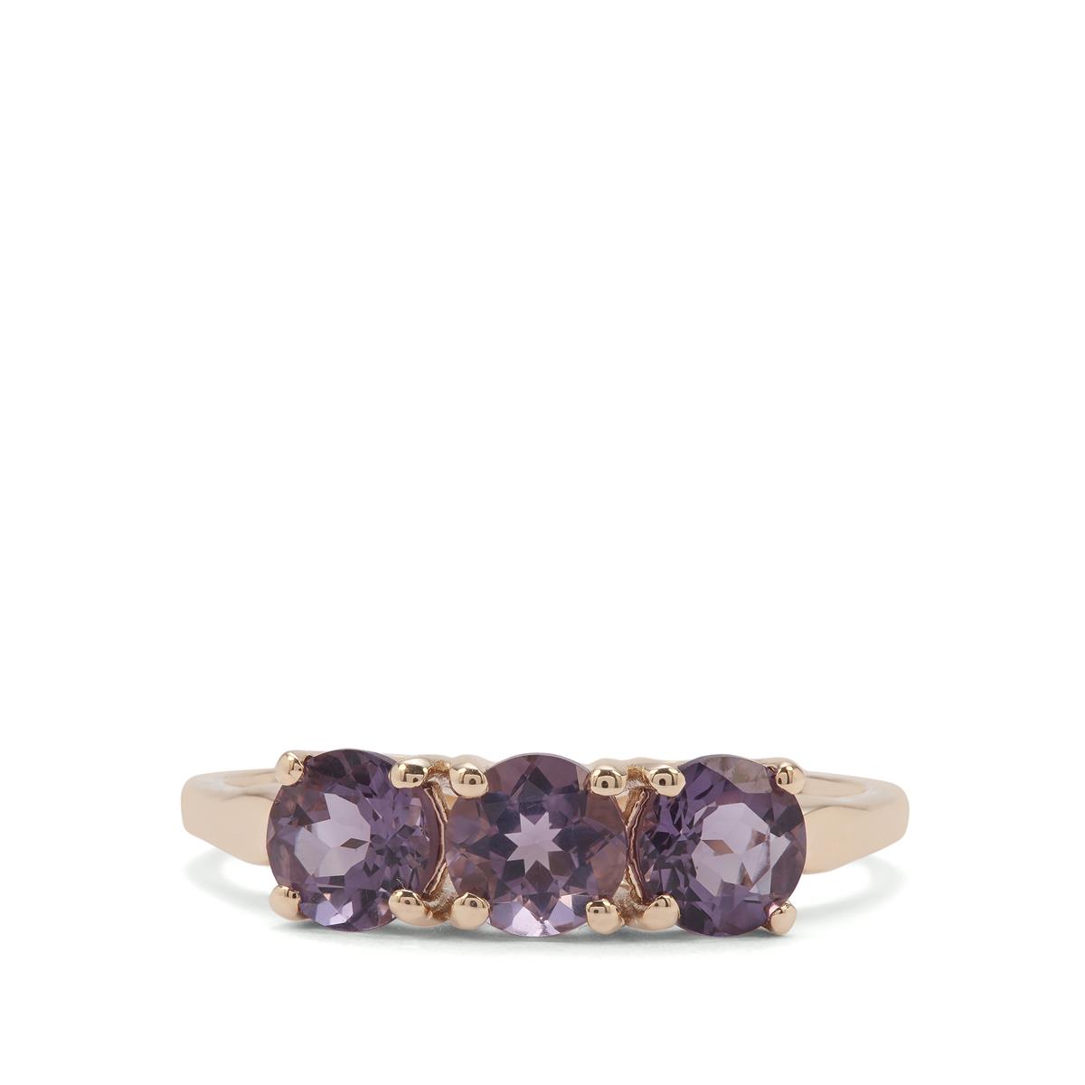 Blueberry Quartz Ring in 9K Gold 1.52cts | Gemporia