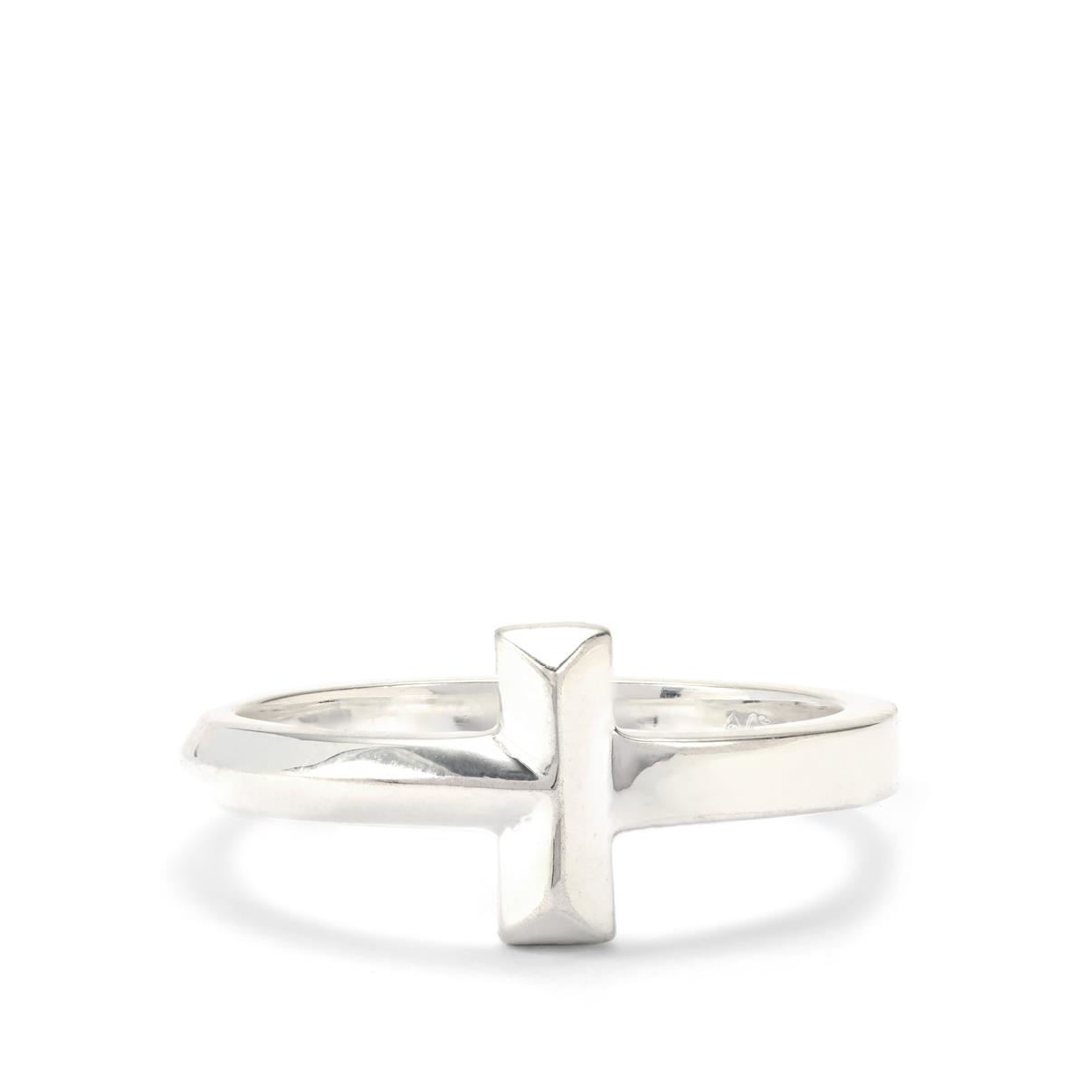 T Bar Ring in Sterling Silver | Gemporia