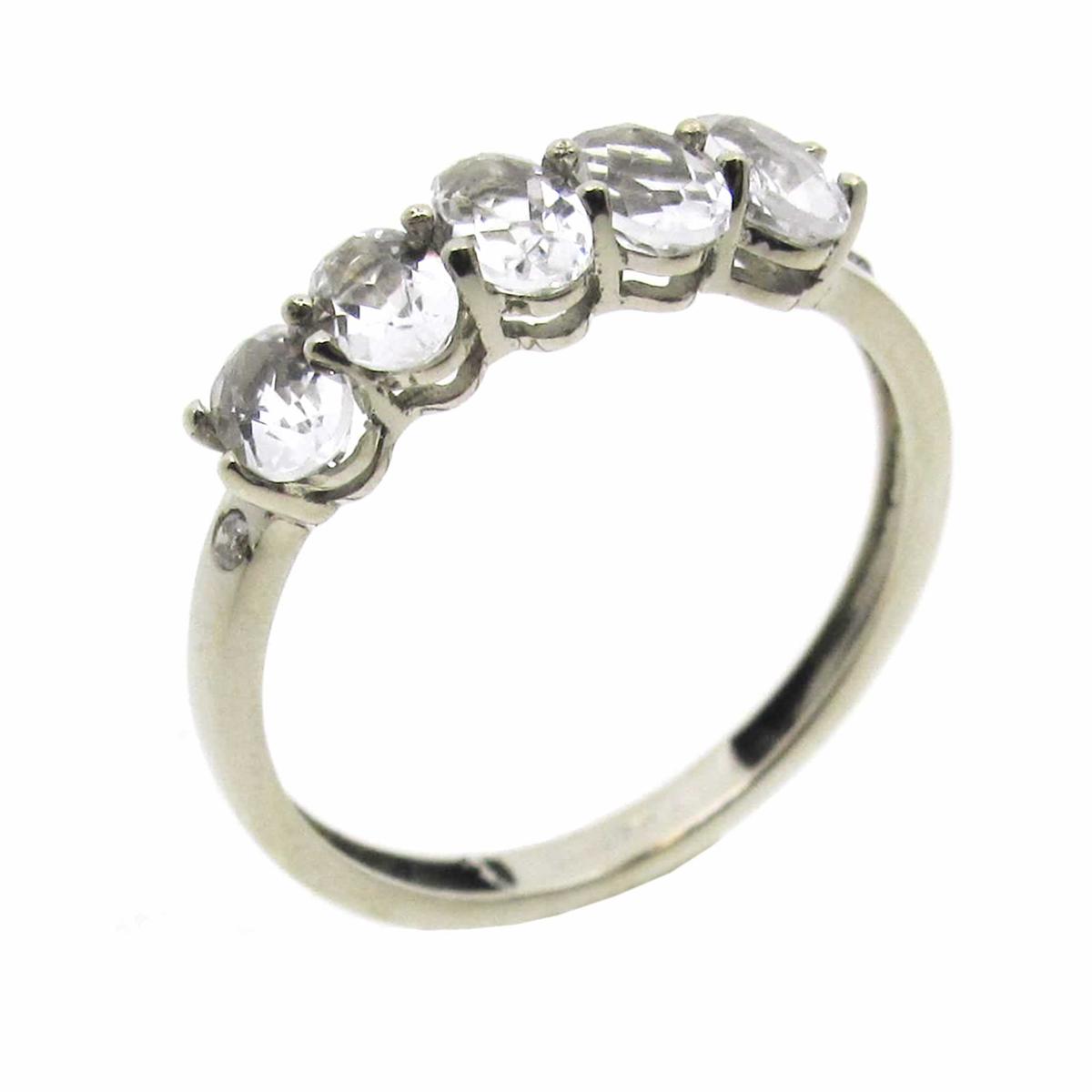Petalite Ring with Diamond in 9k White Gold 1ct | Gemporia