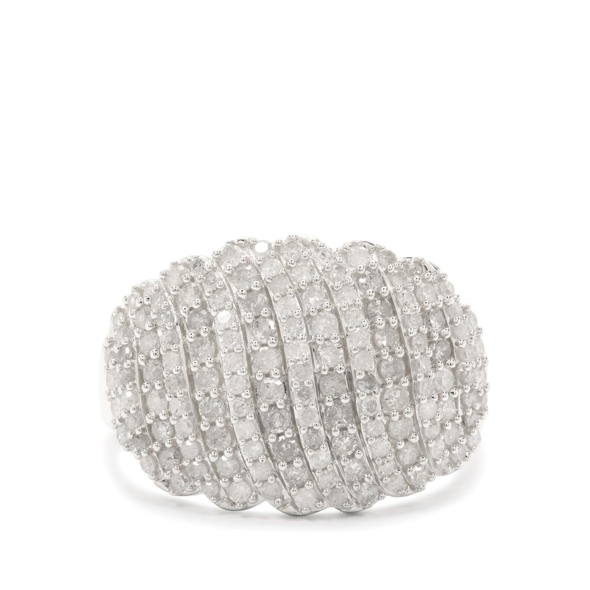 Diamond Ring in Sterling Silver 1ct | Gemporia