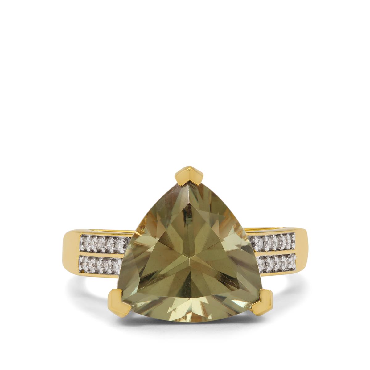 Csarite® Ring with Diamonds in 18K Gold 6.70cts | Gemporia