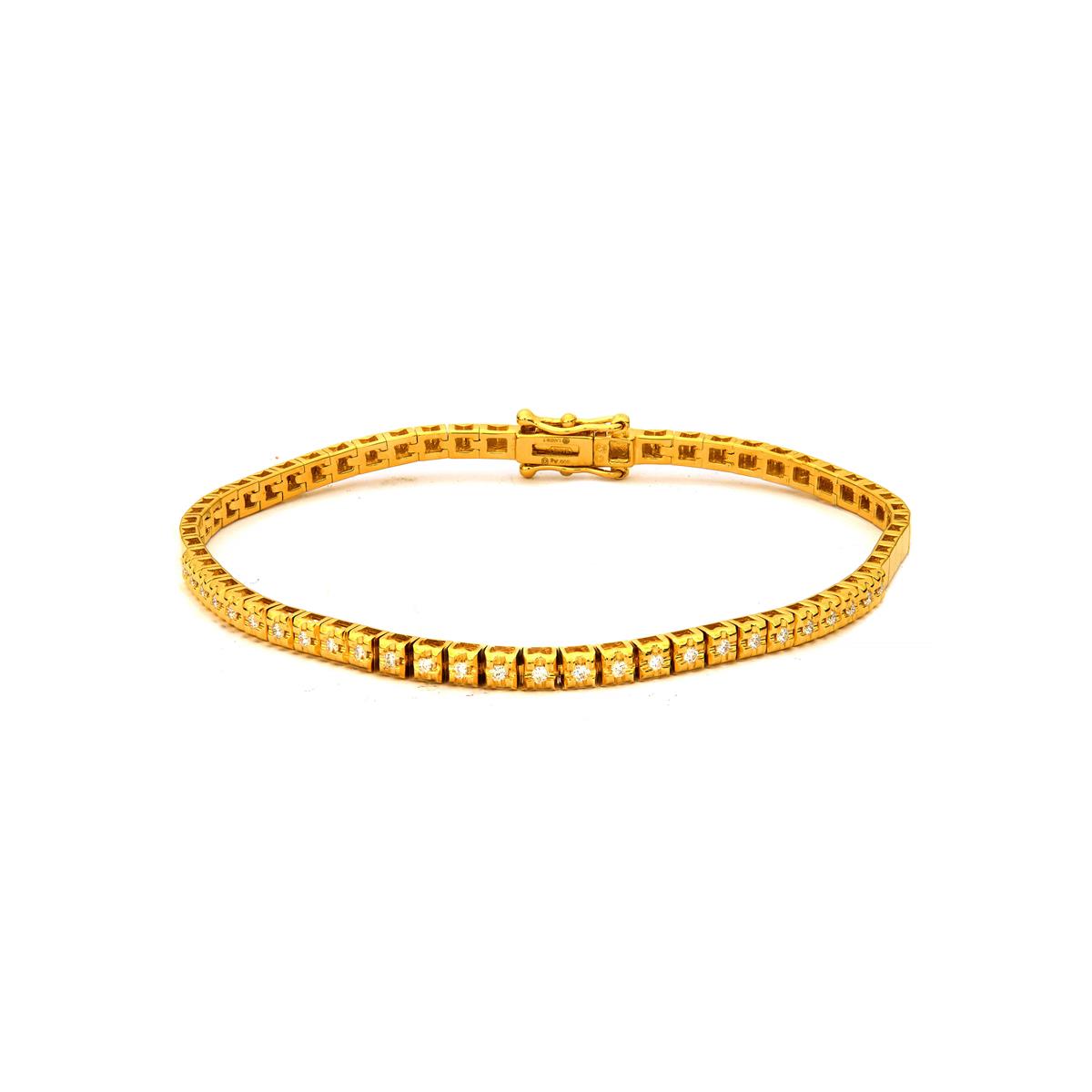 Ekati Canadian Diamond Bracelet in Modern Electrum 0.23ct | Gemporia